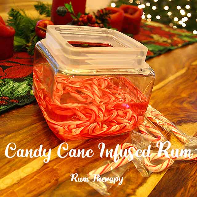 Candy Cane Infused Rum | Rum Therapy